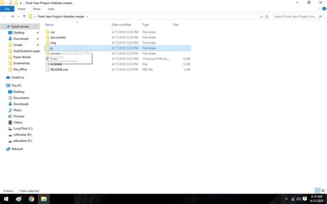 Final Year Project Website Using Html5 Css Project In Html Css And Js