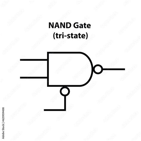 NAND Gate Tri State Electronic Symbol Of Open Switch Illustration Of Basic Circuit Symbols