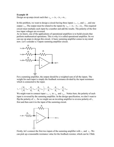 design op amp circuit