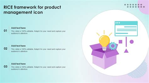 Rice Framework For Product Management Icon PPT Presentation