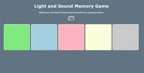 GitHub Vincechen Light And Sound Memory Game