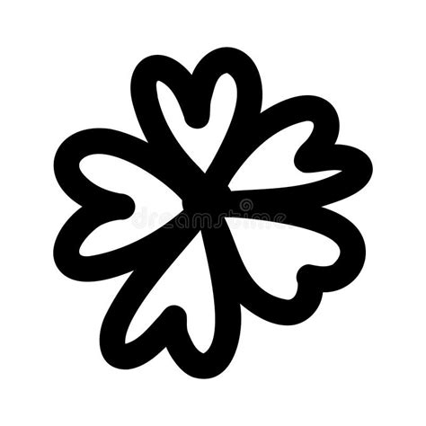 Flower Cartoon Vector Illustration In Doodle Style Stock Vector