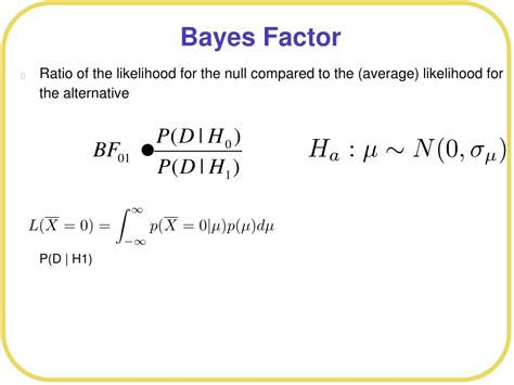 Ppt Bayes Factors Powerpoint Presentation Free Download Id 9459100