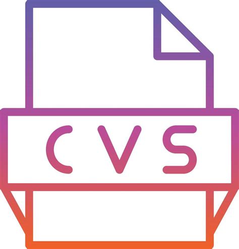 Cvs File Format Icon 15692821 Vector Art At Vecteezy