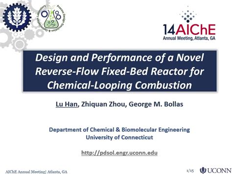 Design And Performance Of A Novel Reverse Flow Fixed Bed Reactor For Chemical Looping Combustion