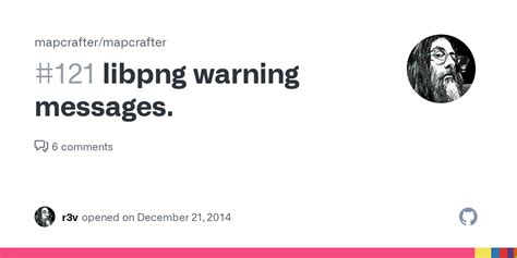 Libpng Warning Messages · Issue 121 · Mapcraftermapcrafter · Github