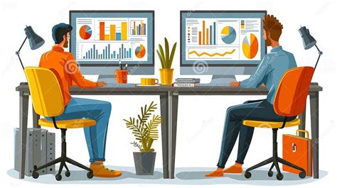 Business Workers Are Looking At An Infographic Analyzing The Evolution Scale In A Modern