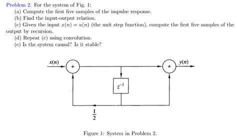 Solved Problem For The System Of Fig A Compute The Chegg