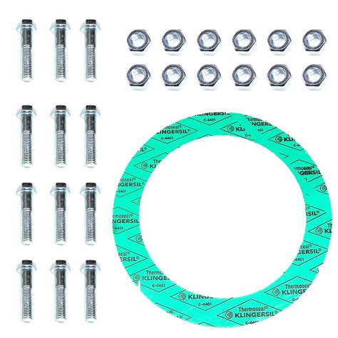 10 Flange Gasket Kit With Bolts And Nuts