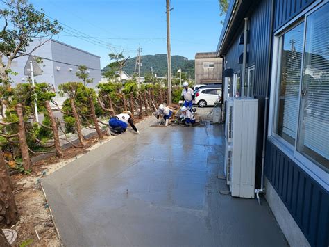 土間コンクリート舗装工事 鹿児島県いちき串木野市『満留建設』