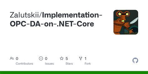github zalutskii implementation opc da on core