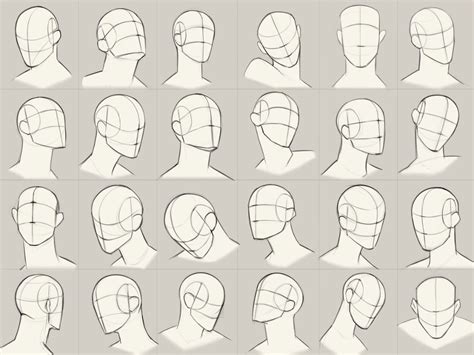 Пин от пользователя Mas N на доске Head Structure в 2025 г Наброски Рисование головы Рисунки