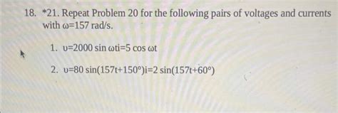 Solved 18 21 Repeat Problem 20 For The Following Pairs Of Chegg Com