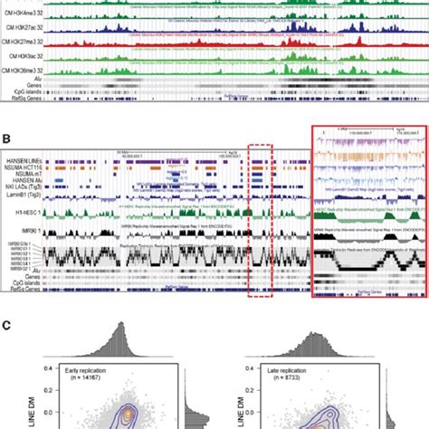 A Relationships In The Genomic Distribution Of Colon Cancer Dna Download Scientific Diagram