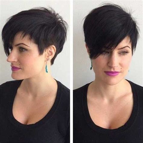 Dark Edgy Pixie Hairstyle