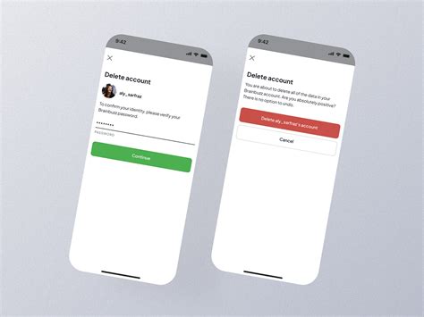Delete Account Mobile App Ui By Ui Ants On Dribbble