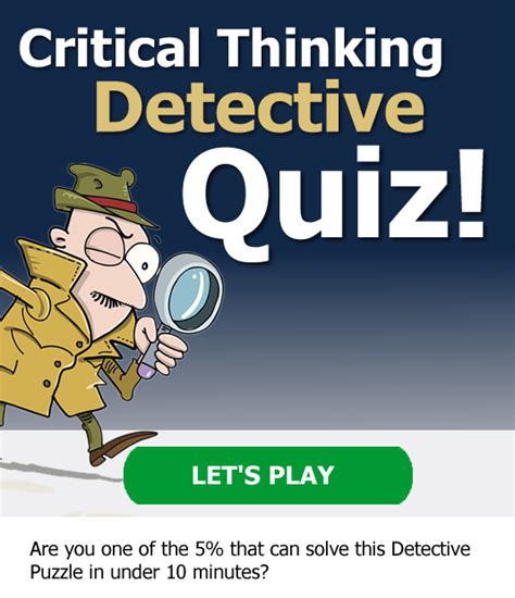 Are You A Critical Thinker Free Online Quiz