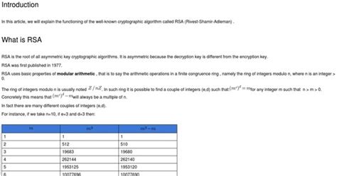 Documents 890 How RSA Works