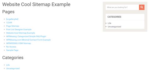Minimalist Html Sitemap Generator Website Cool Sitemap Wp Missing
