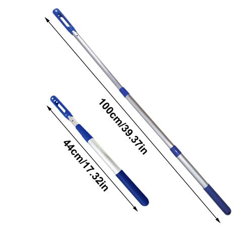 Badu Bg Пръчка с телескопична дръжка за плувен басейн Регулируема телескопична дръжка Удължаваща