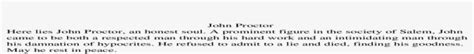 John Proctor Character Analysis From The Crucible Essay Document
