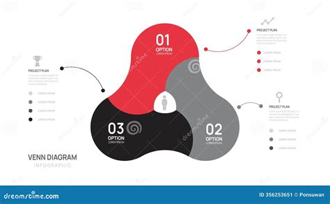 Infographic Venn Diagram Chart Hexagonal Template For Business Start Up Presentation With Venn