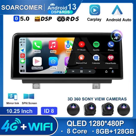 10 25 Android 13 Car Radio For Bmw F20 F21 F30 F31 F34 F32 F33 F36 