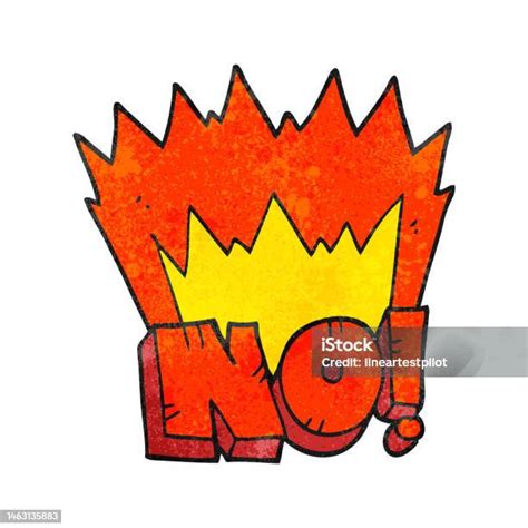 손으로 그린 질감 만화 No 외치다 귀여운에 대한 스톡 벡터 아트 및 기타 이미지 귀여운 그런지 이미지 기법 기이함 Istock