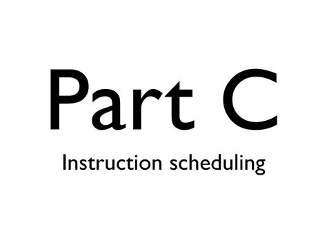 Optimising Compilers Instruction Scheduling Speaker Deck
