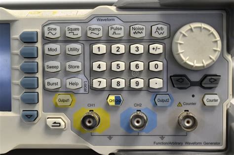 An Electronic Oscilloscope In The Laboratory A Device For Measuring Voltage Stock Image Image