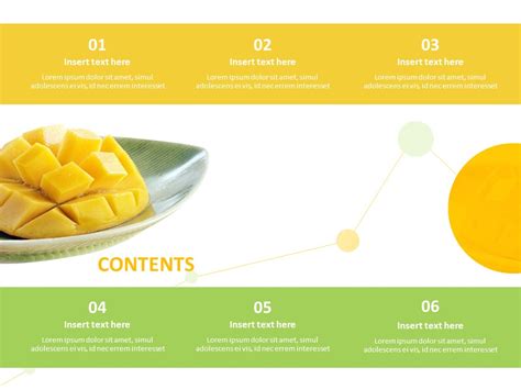 Free Ppt Sample Slices Of Mango