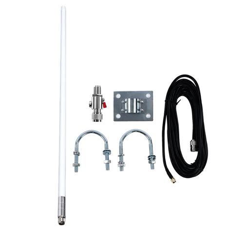 Antena De Fibra De Vidrio Kit De Pararrayos De Antenas 9 11dbi Omni