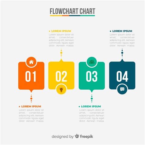 Flowchart Infographic Free Vector Template
