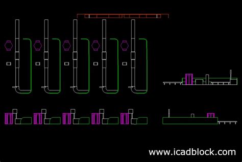 Check In Counter CAD Block In DWG ICADBLOCK OFF