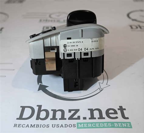 A 203 545 04 04 Modulo Gris De Interruptores De Luz Clase C W203 Clk