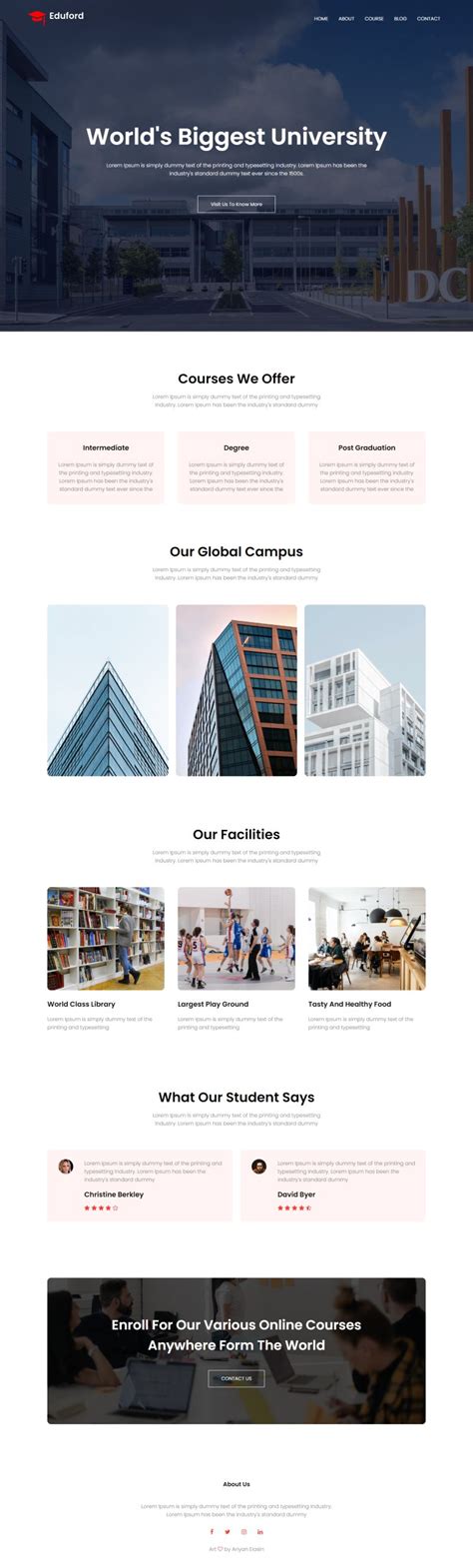 Ariyan Eiasin On Linkedin University Website Is Meticulously Crafted