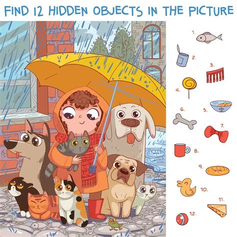 Hidden Objects Pets Puzzle Prime Hidden Objects Find The Hidden