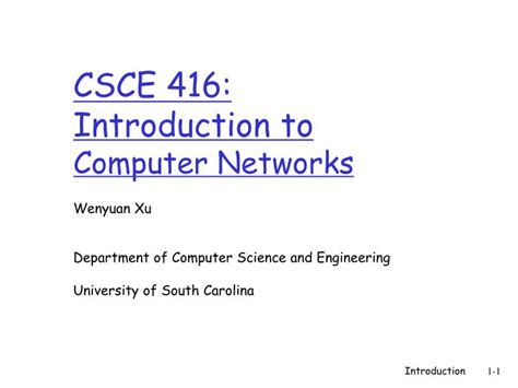 ppt csce 416 introduction to computer networks powerpoint