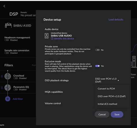 Native DSD Playback Strategy Not Available On MacOS Support Roon Labs Community
