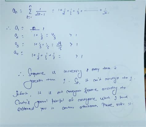 Ry Adplying The Cauchys General Principle Of Convergence The Sequence