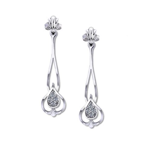 Simple Diamond Dangle Earrings Jewelry Designs
