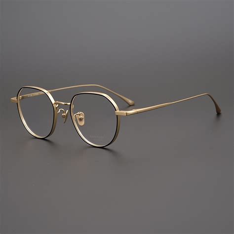 ♙masunaga Zeng Yong แว่นตาญี่ปุ่นสไตล์ฮ่องกง Pure Titanium Ultra Light
