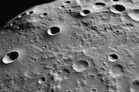 Detailed Image Of Craters On Moons Surface Premium Ai Generated Image