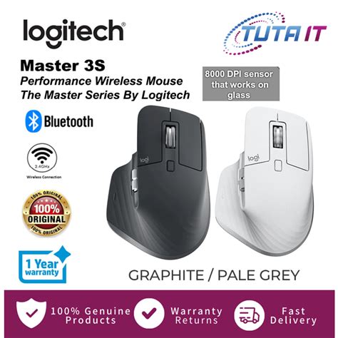Logitech MX Master S Wireless Performance Mouse With Ultra Fast Scrolling Ergo K DPI