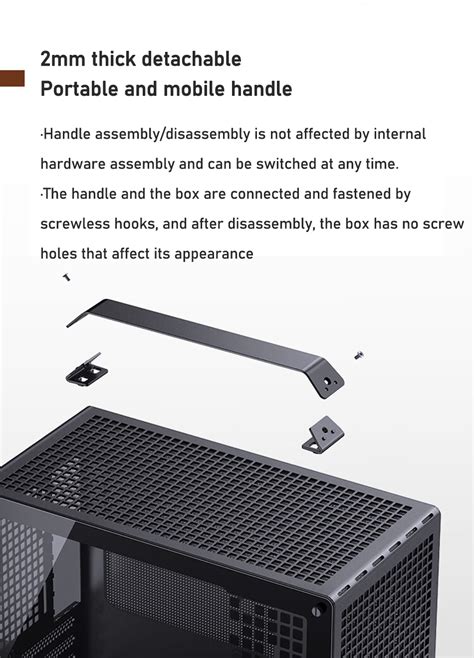 Jonsbo Z20 Matx Case Detachable Portable Mini Desktop Chassis Supports 363mm Graphics Card 240