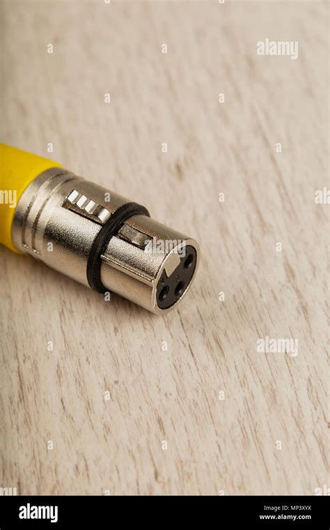 Female XLR Connector For Microphone Connection Stock Photo Alamy