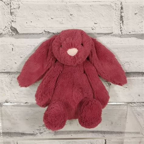 Jellycat Bashful Bunny Berry 8 Soft Toy Plush Comforter Retired Deep Pink £64 99 Picclick Uk