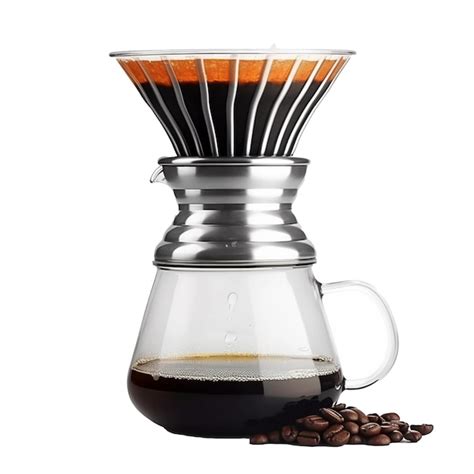 Premium Ai Image Coffee Dripper Isolated On Background With Generative Ai