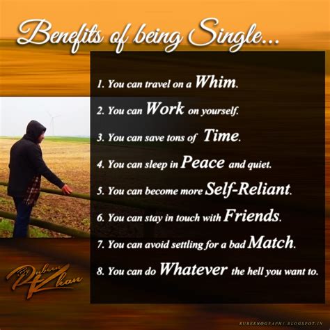 Benefits Of Being Single