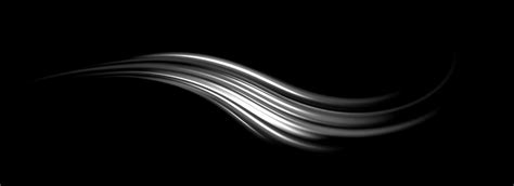 Grey Wind Lines Element Light Gray Curve Speed Effect Air Stream Flow